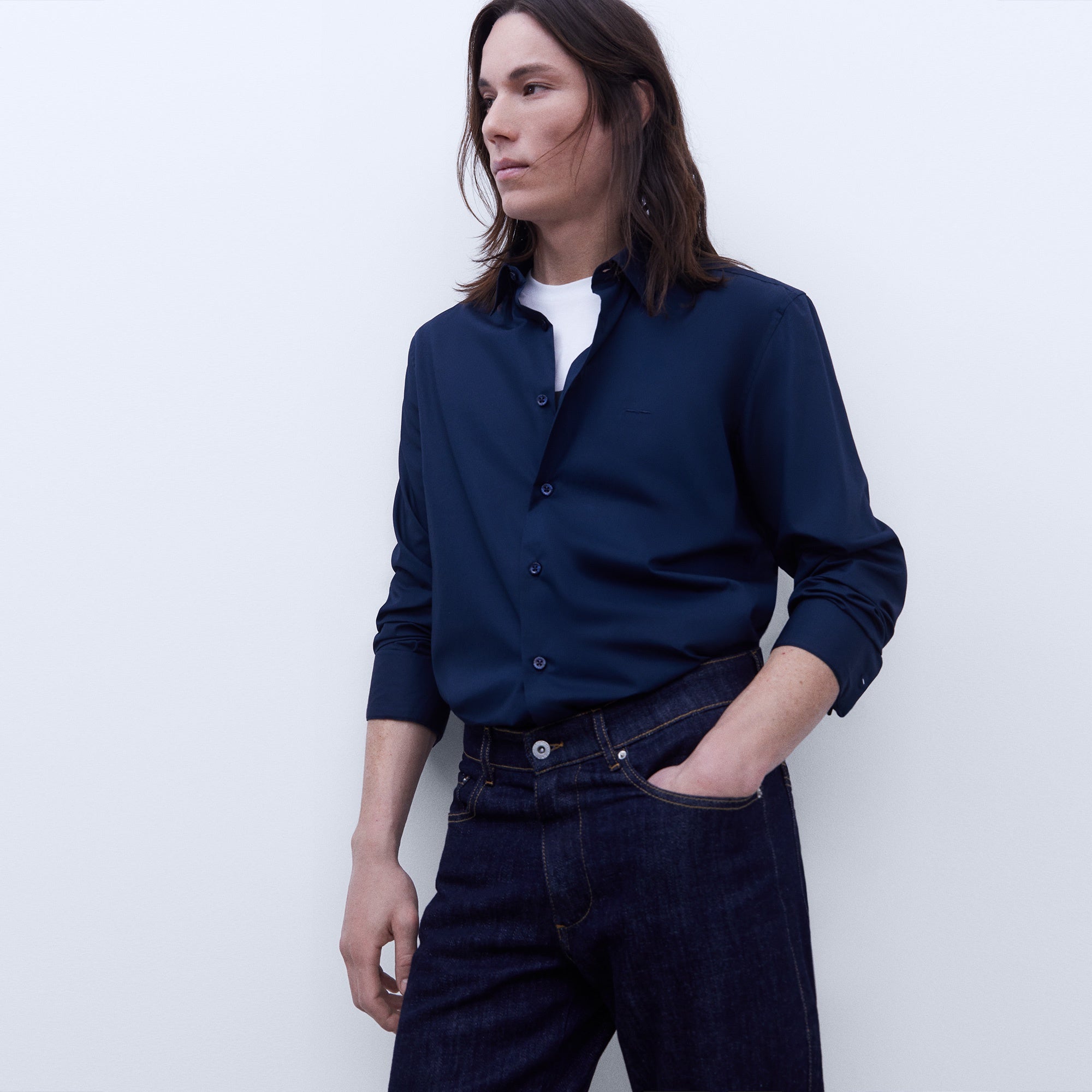 Navy Blue Organic Shirt – Love Persimmon