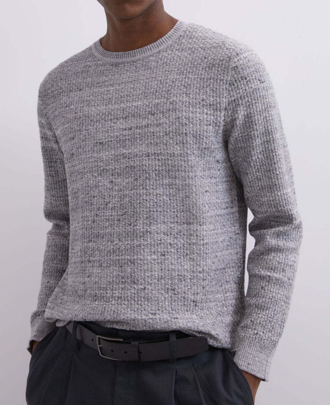 Grey Organic Cotton Crew Neck Sweater – Love Persimmon