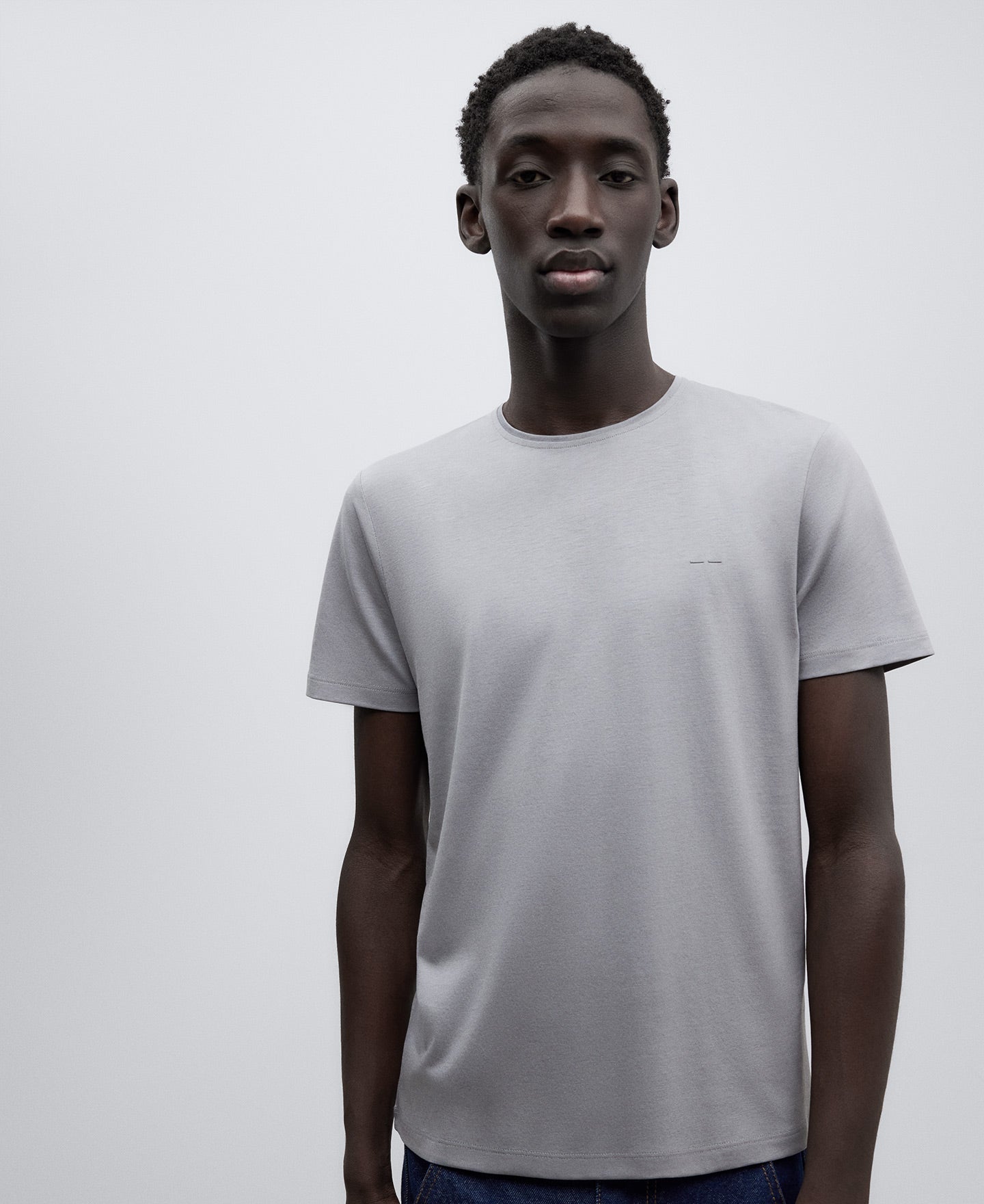 Light Grey Crew Neck T-Shirt – Love Persimmon