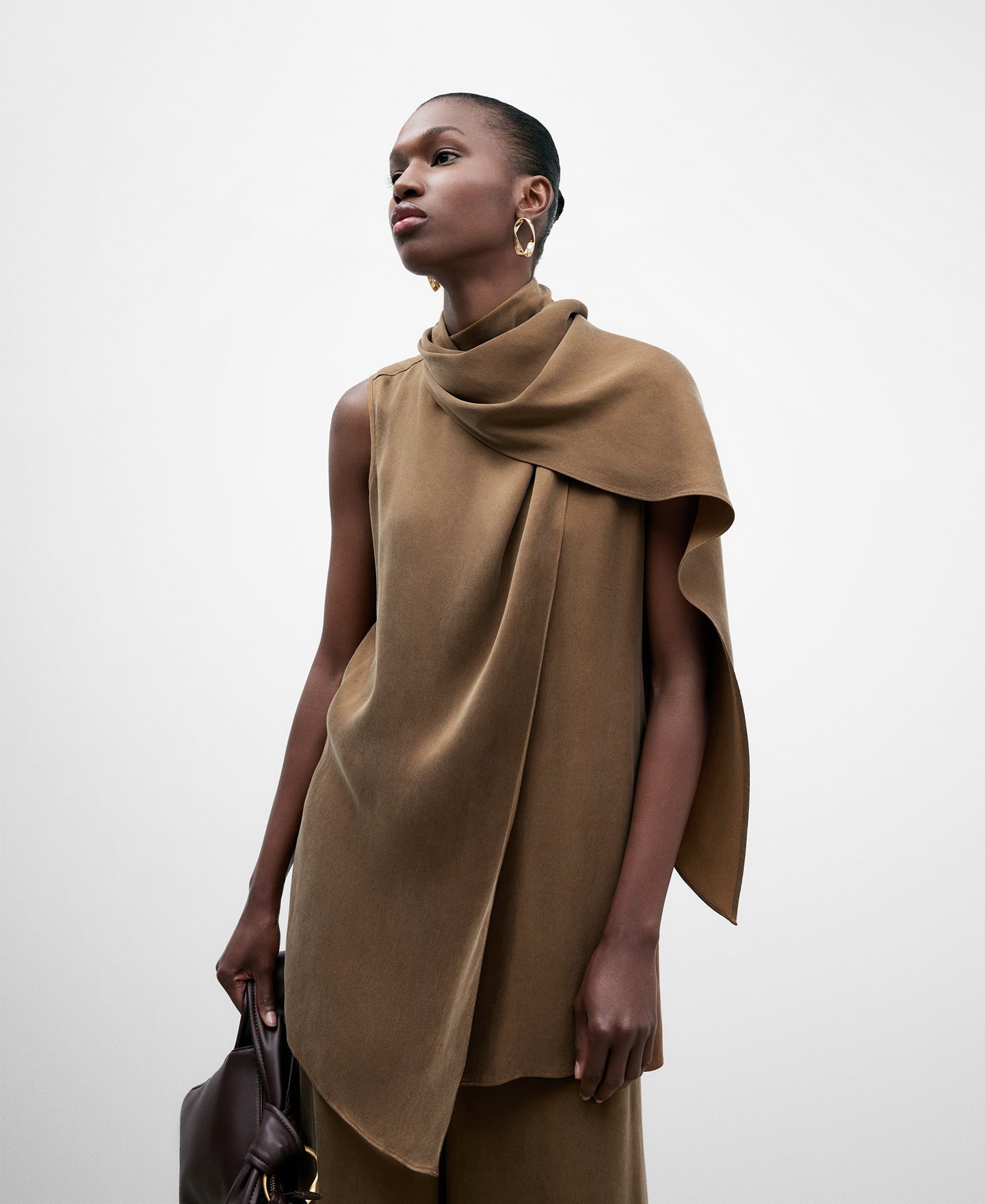 Asymmetrical Top With Front Piece – Love Persimmon