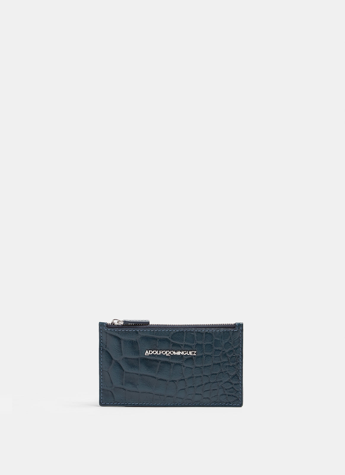 Navy Blue Snake Embossed Leather Coin Purse – Love Persimmon