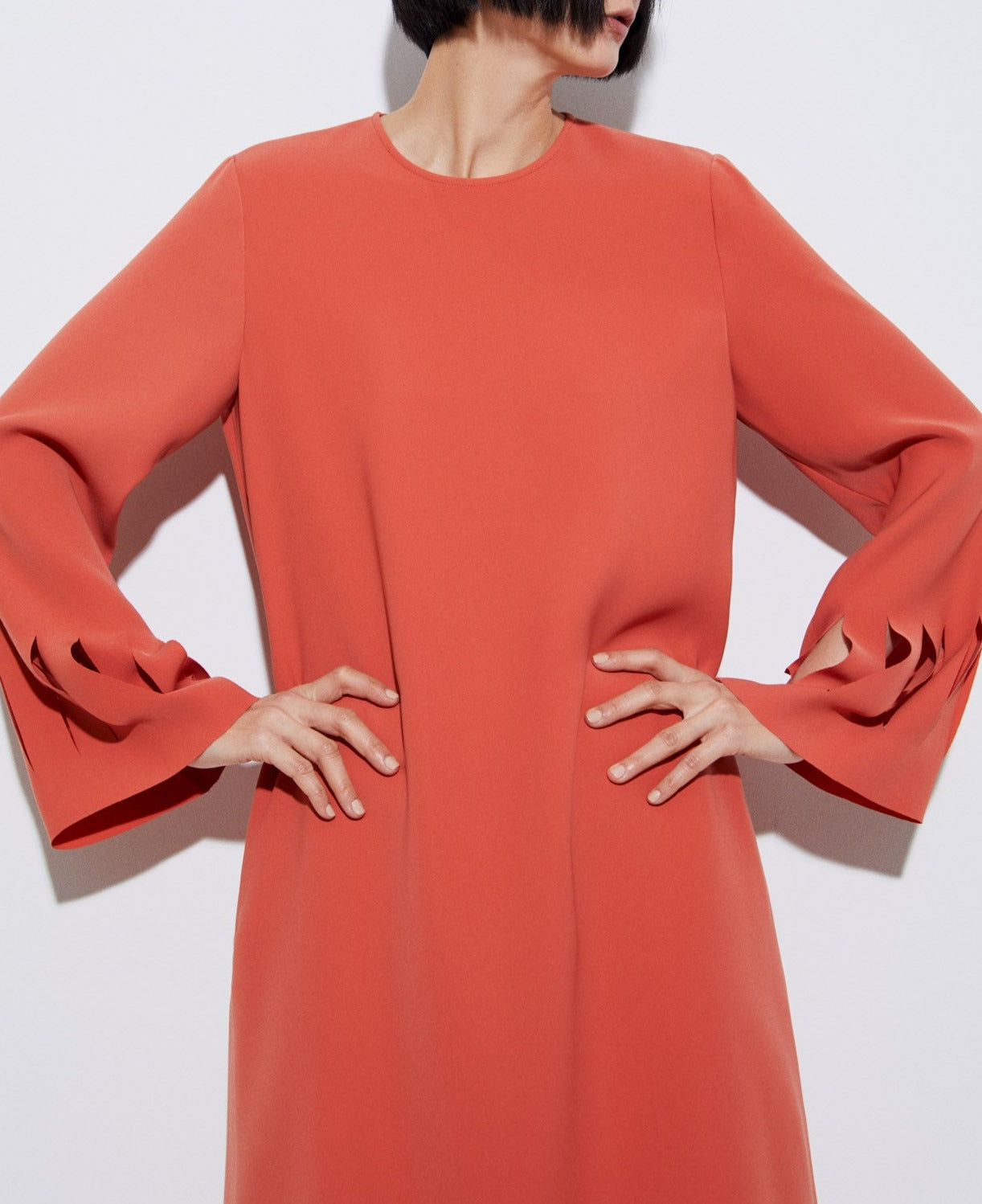 Orange Recycled Polyester Dress – Love Persimmon