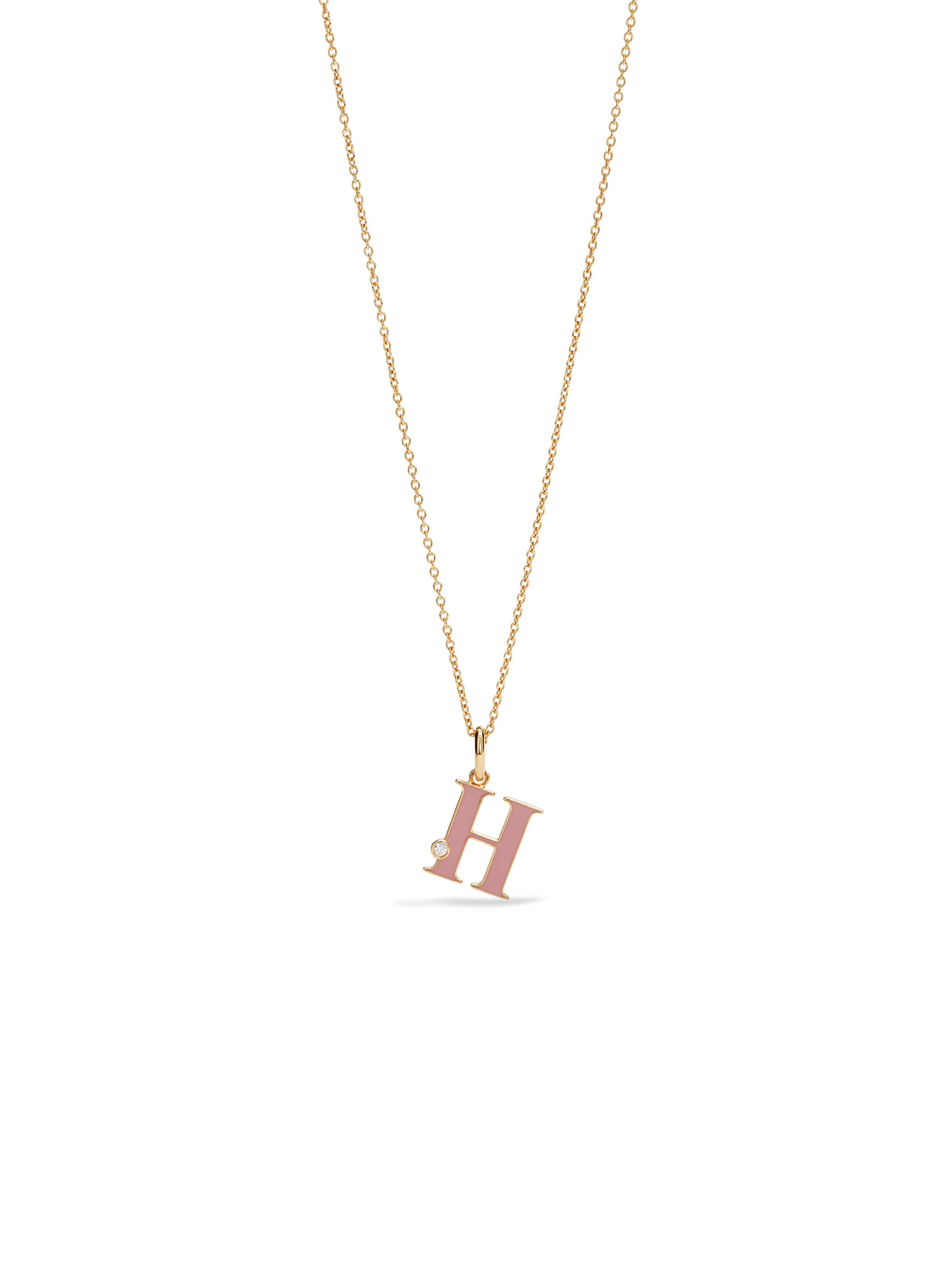 Letter H Pendant Necklace | auab3081 – Love Persimmon