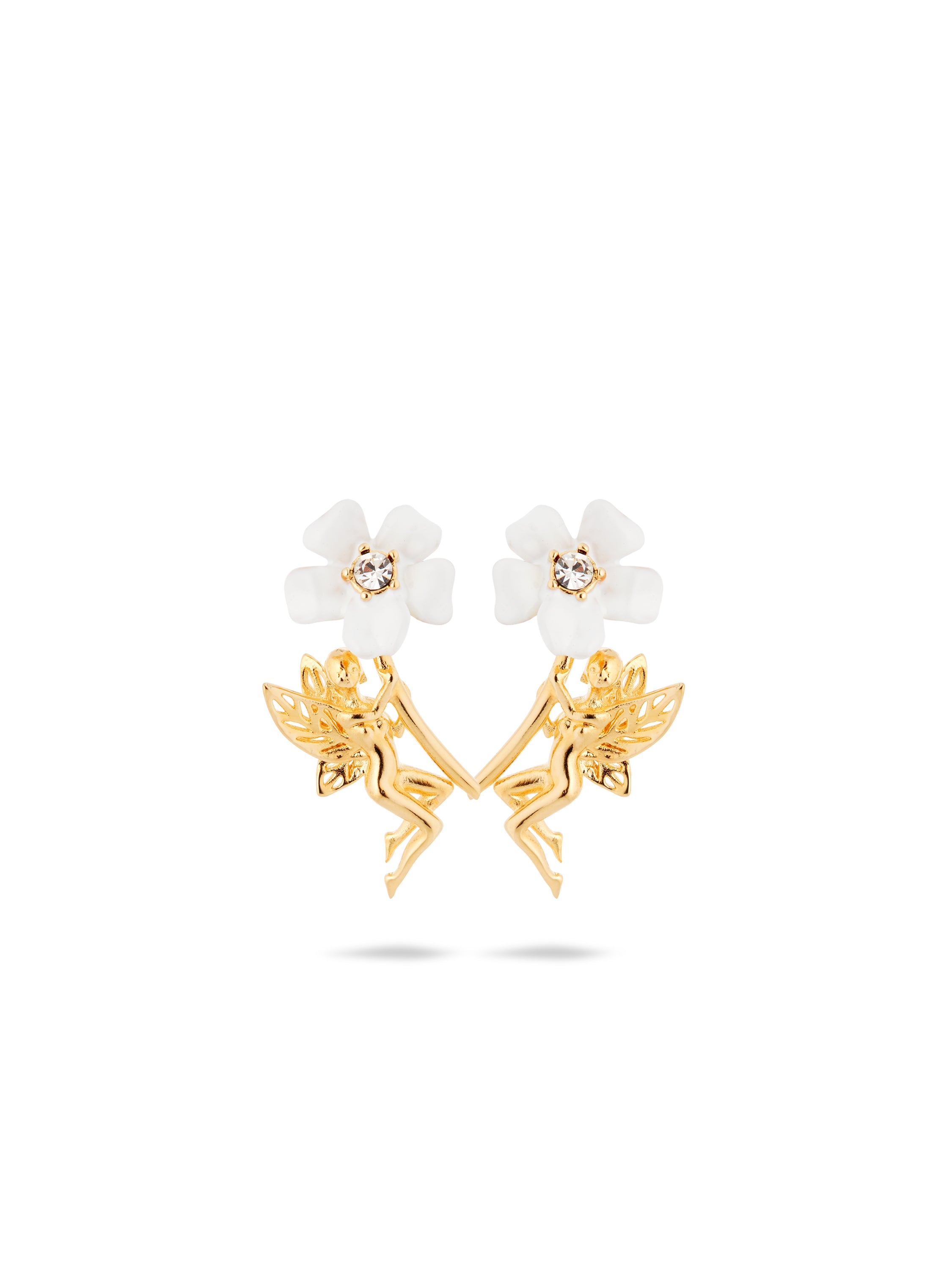 White Jasmine And Fairy Post Earrings | aume1131 – Love Persimmon