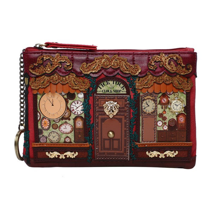 Tick Tock Clock Shop Zipper Key Coin Purse – Love Persimmon