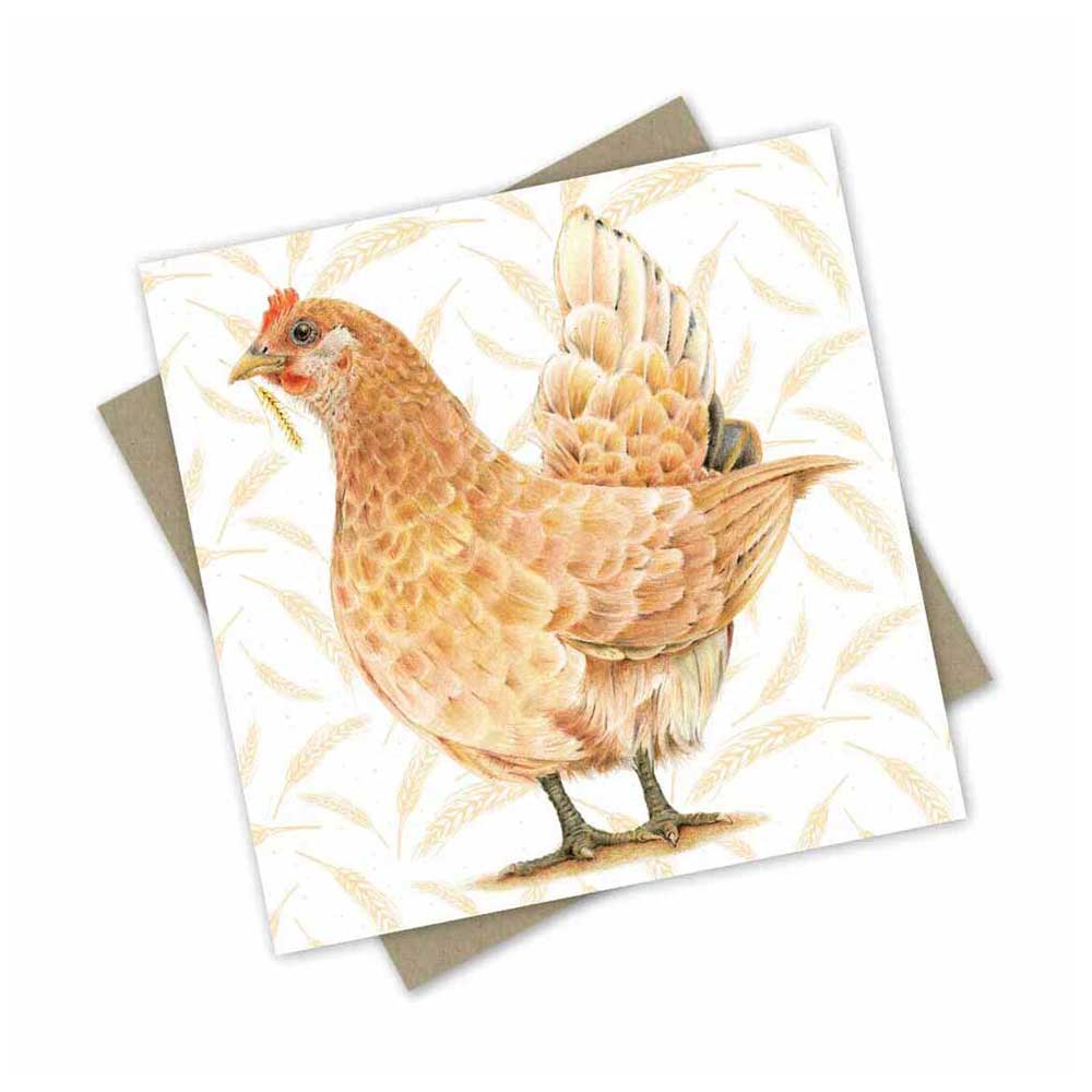 Chickie the Chicken Greeting Card – Love Persimmon