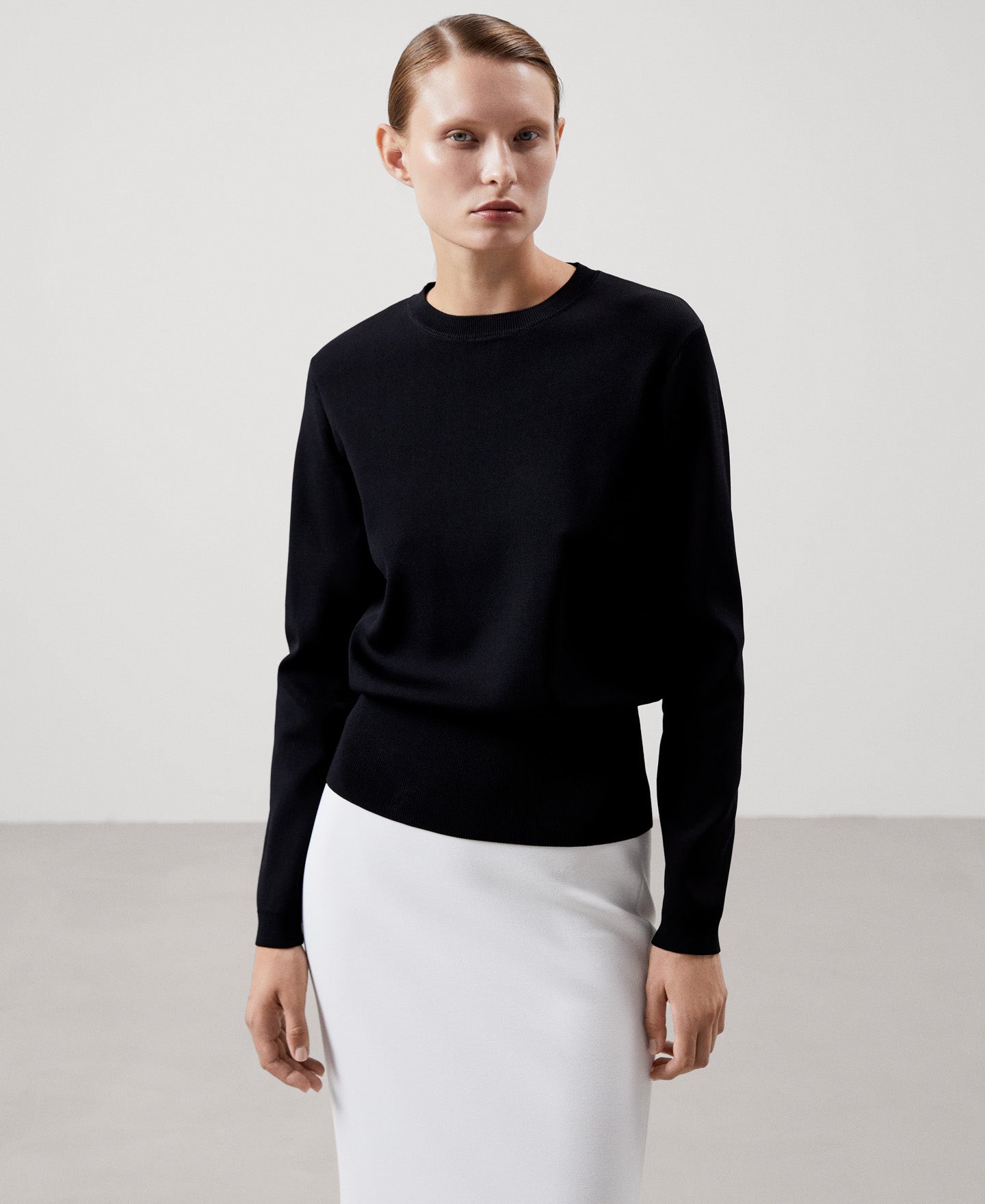 Black Recycled Nylon Knitted Sweater – Love Persimmon