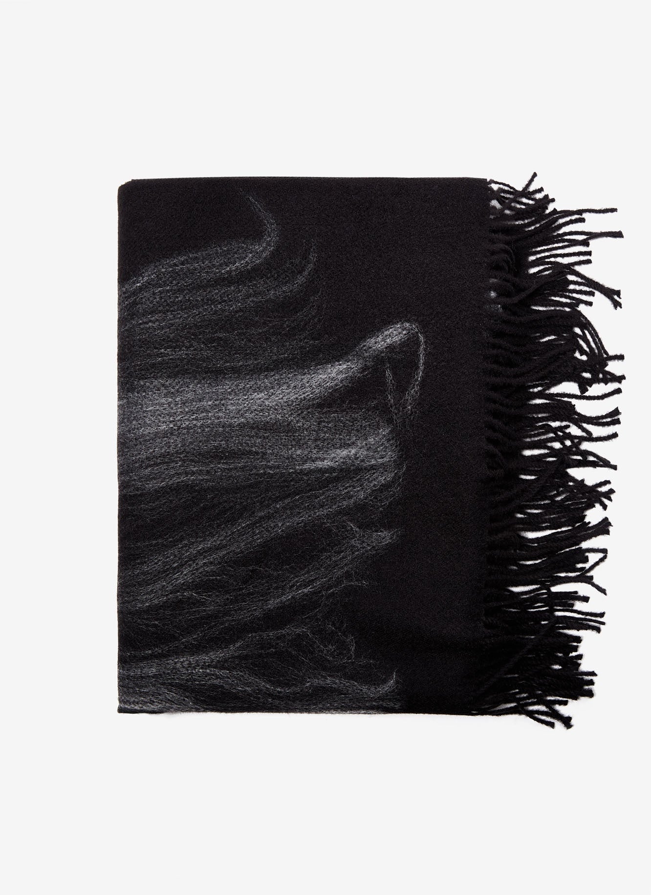 Black Scarf With Contrasting Print – Love Persimmon