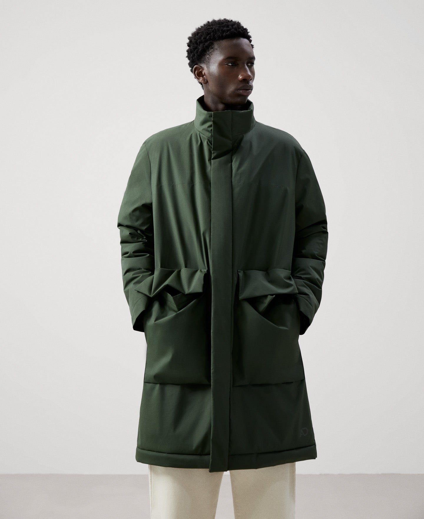 Bottle Green Padded Nylon Coat – Love Persimmon