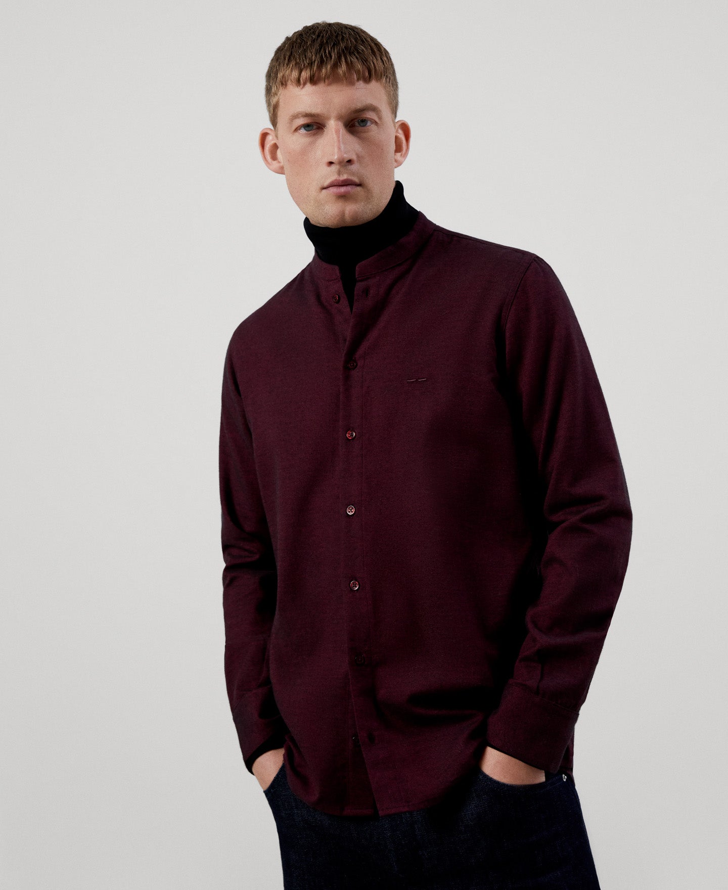 Burgundy Cotton Shirt for Men – Love Persimmon