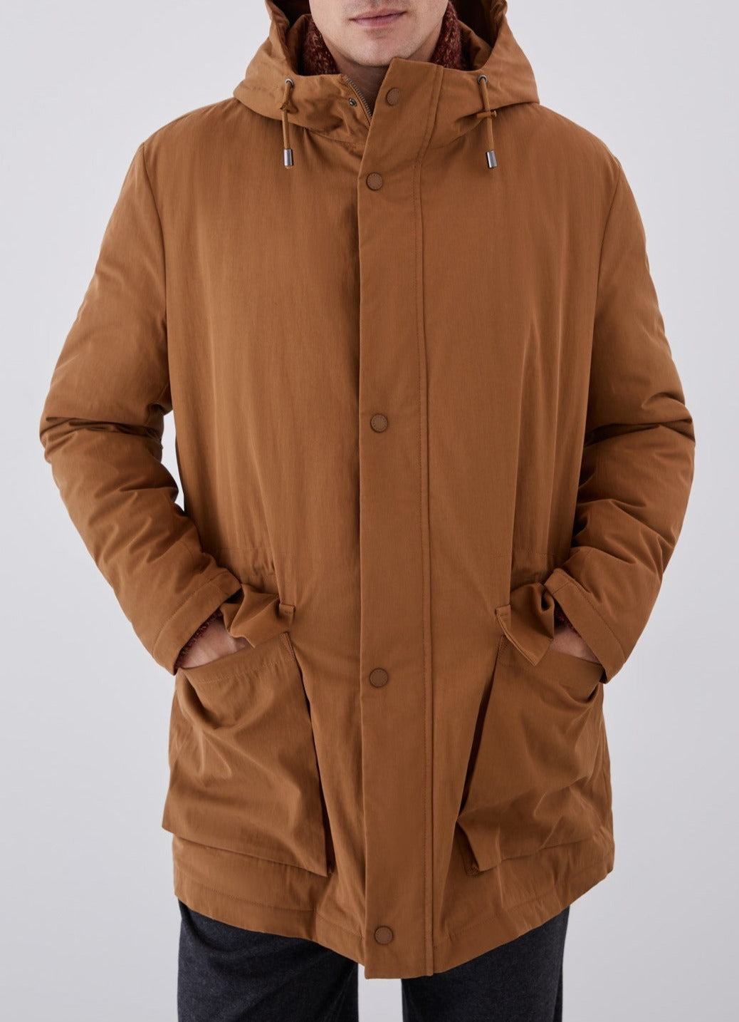 Mustard Cotton Padded Parka With Hood – Love Persimmon