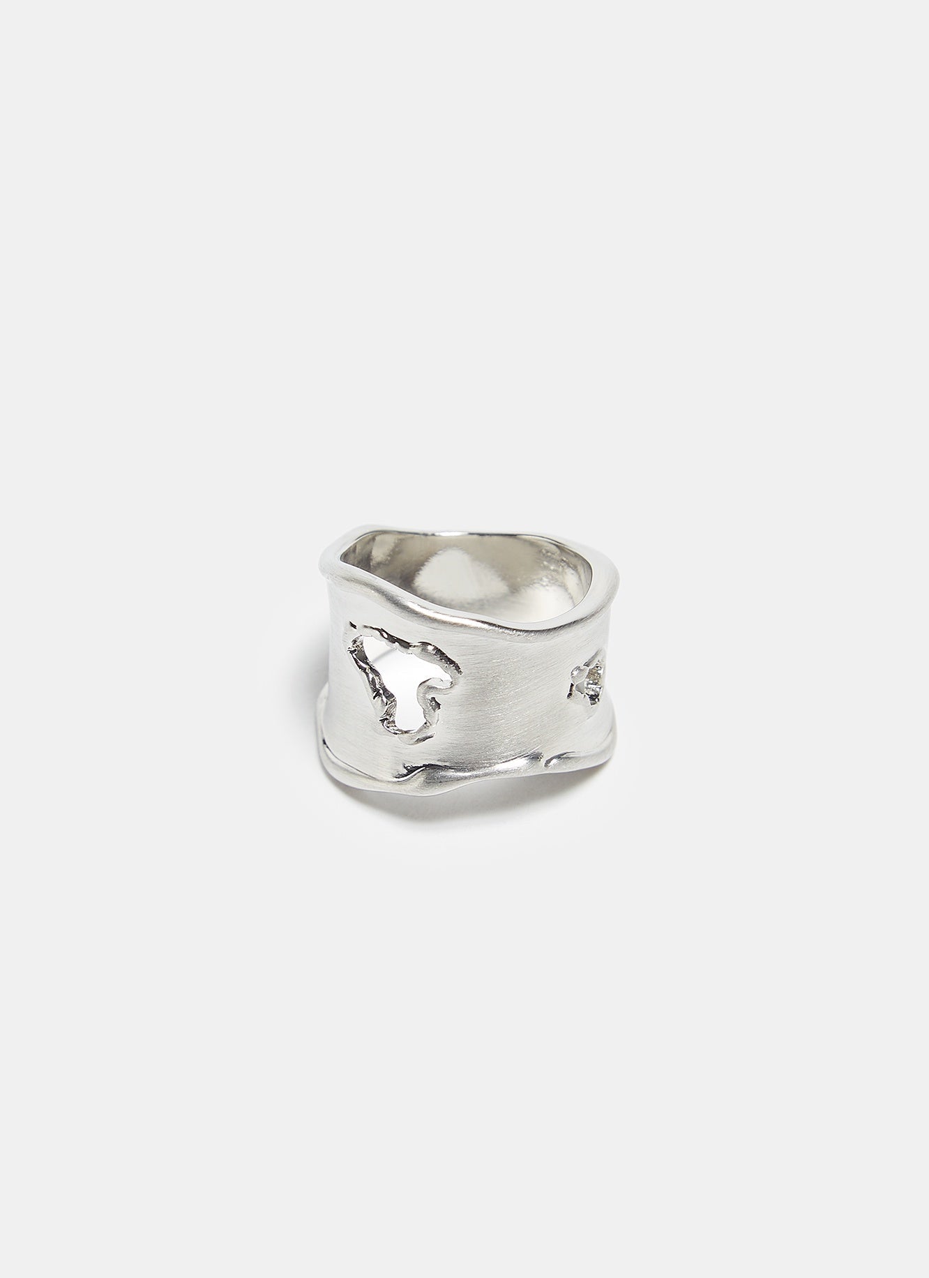 Old Silver Aged Metal Ring – Love Persimmon