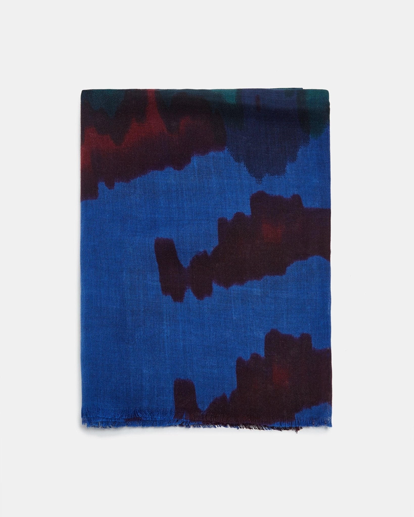 Printed Abstract Scarf – Love Persimmon