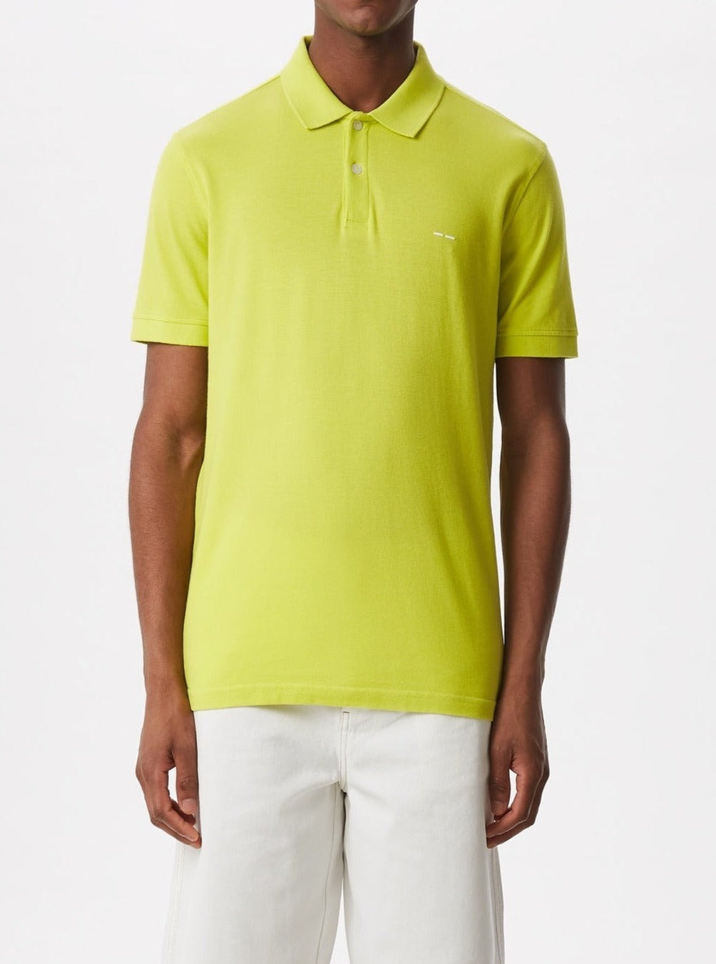 Yellow Cotton Pique Washed Polo Shirt – Love Persimmon